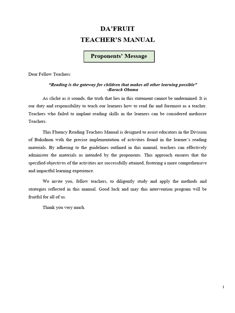 Teachers Guide Grade 4 | PDF | Fluency | Reading Comprehension