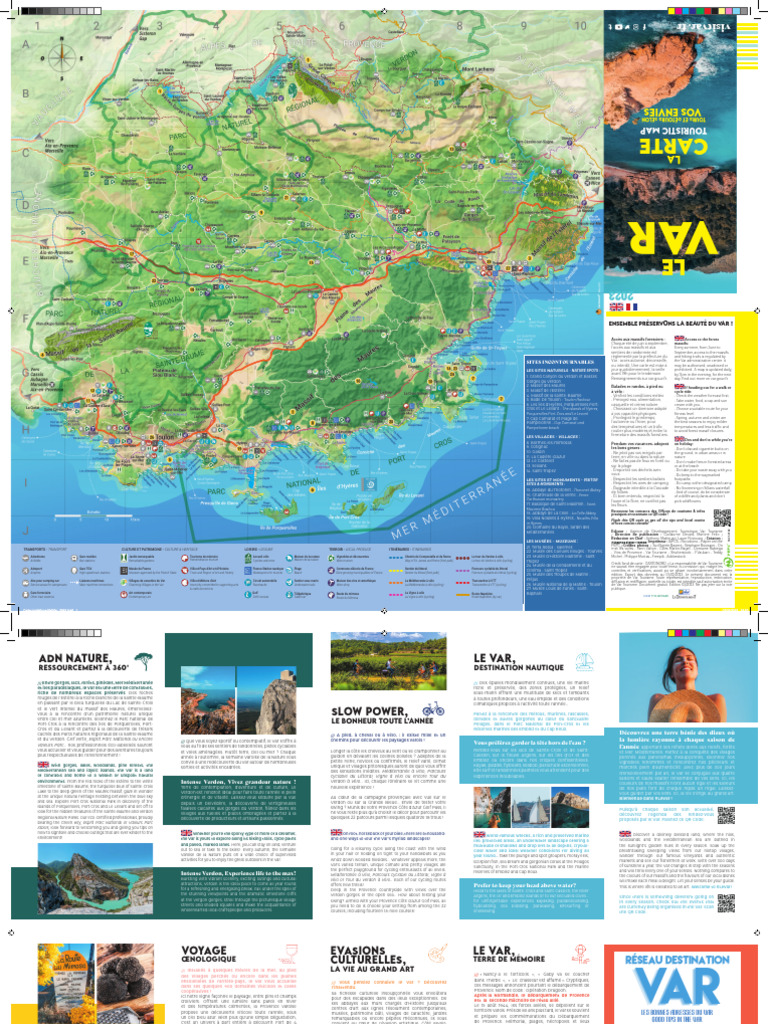 Carte touristique du Var 2023 | PDF