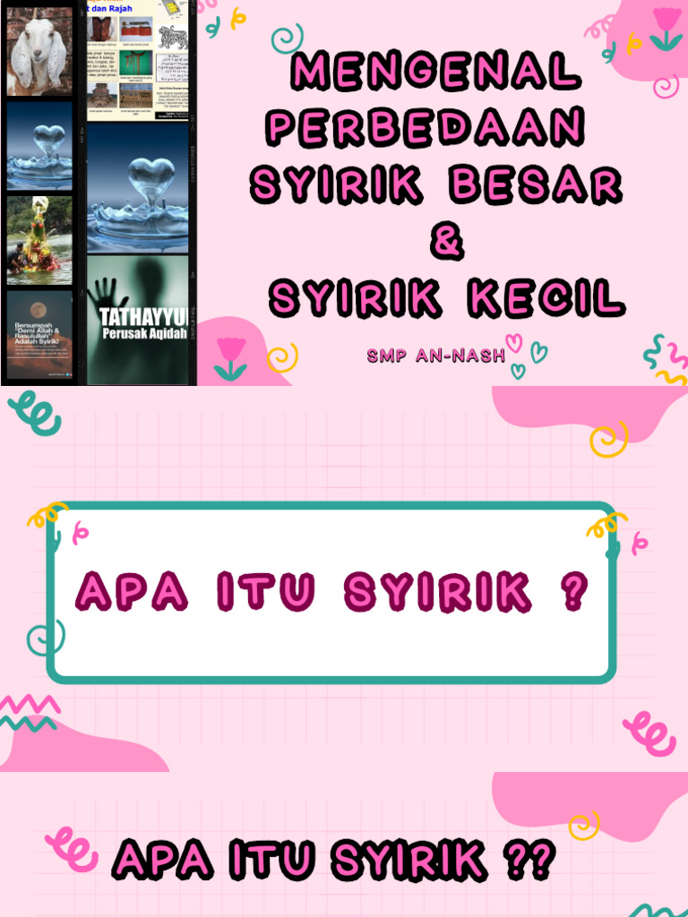 Mengenal Perbedaan Syirik Besar & Kecil | PDF | Pengembangan Diri