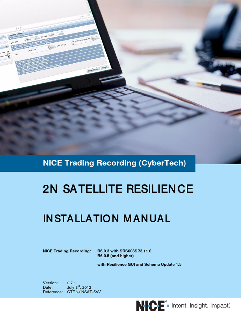 NICE 2N Satellite Resilience Manual - v2.7.1 | PDF | Microsoft Windows ...