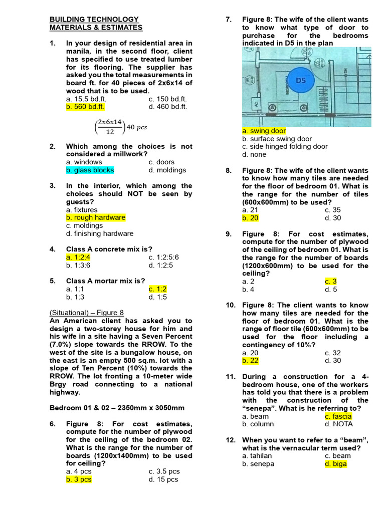 Building Technology Materials and Estimates | PDF | Wall | Foundation ... Building Technology Materials and Estimates | PDF | Wall | Foundation ...