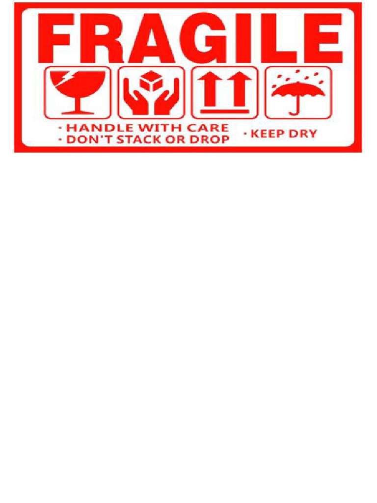 Fragile Stickers | PDF