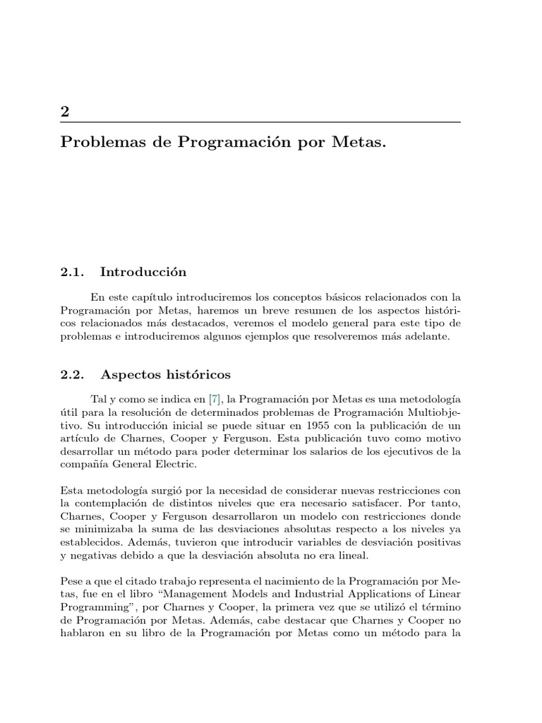 2 Problemas de Programaci On Por Metas | PDF | Informática | Tecnología