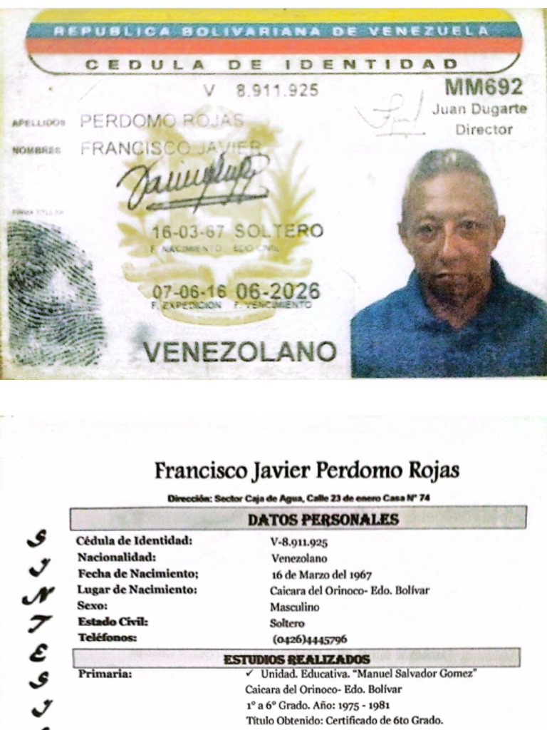 Documentos Francisco Perdomo | PDF