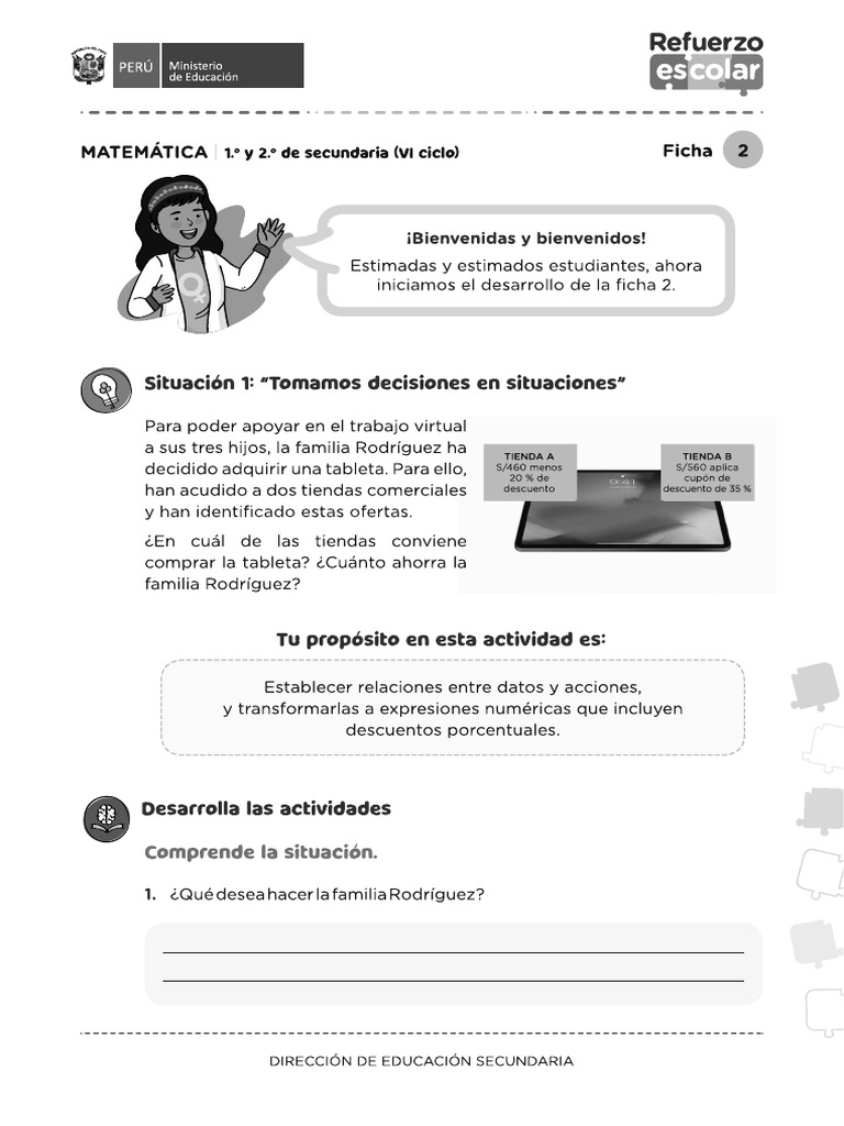 Ficha de Refuerzo 2 Segundo | PDF