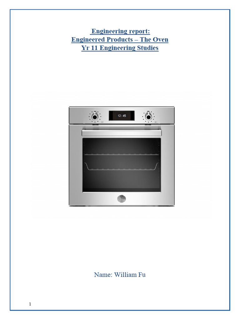 Oven Engineering and Material Analysis | PDF | Steel | Alloy
