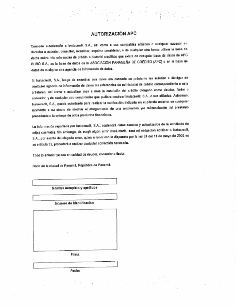 Formato de Apc | PDF