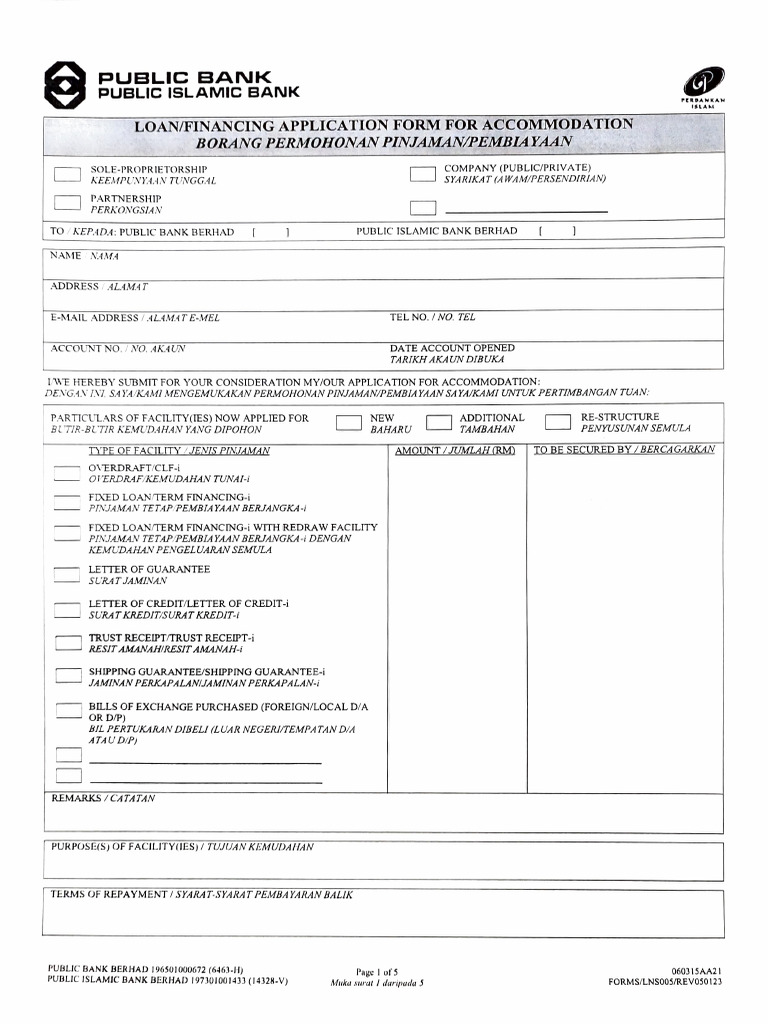 PBB Commercial Loan Application Form | PDF | Endangered Species | Logging