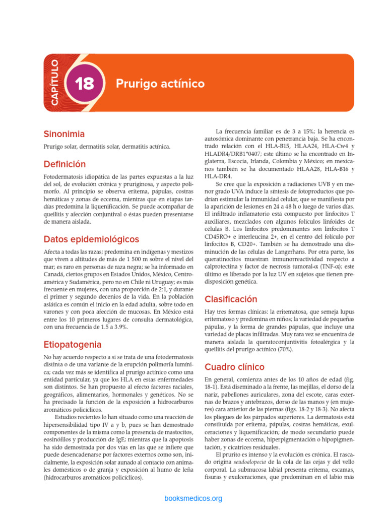 Prurigo Actínico: Causas y Tratamiento | PDF | Inmunología ...