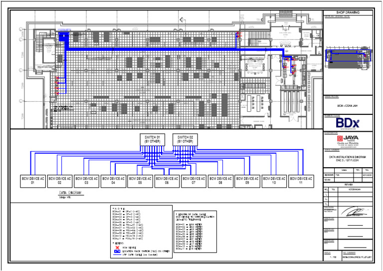 BCM-CGK4-JAH - Data Instalation & Diagram - DRC 2 - General Layout - 1st Floor | PDF