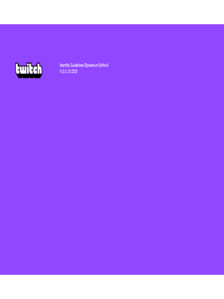 Brandbook Manual de Identidad Twitch | PDF