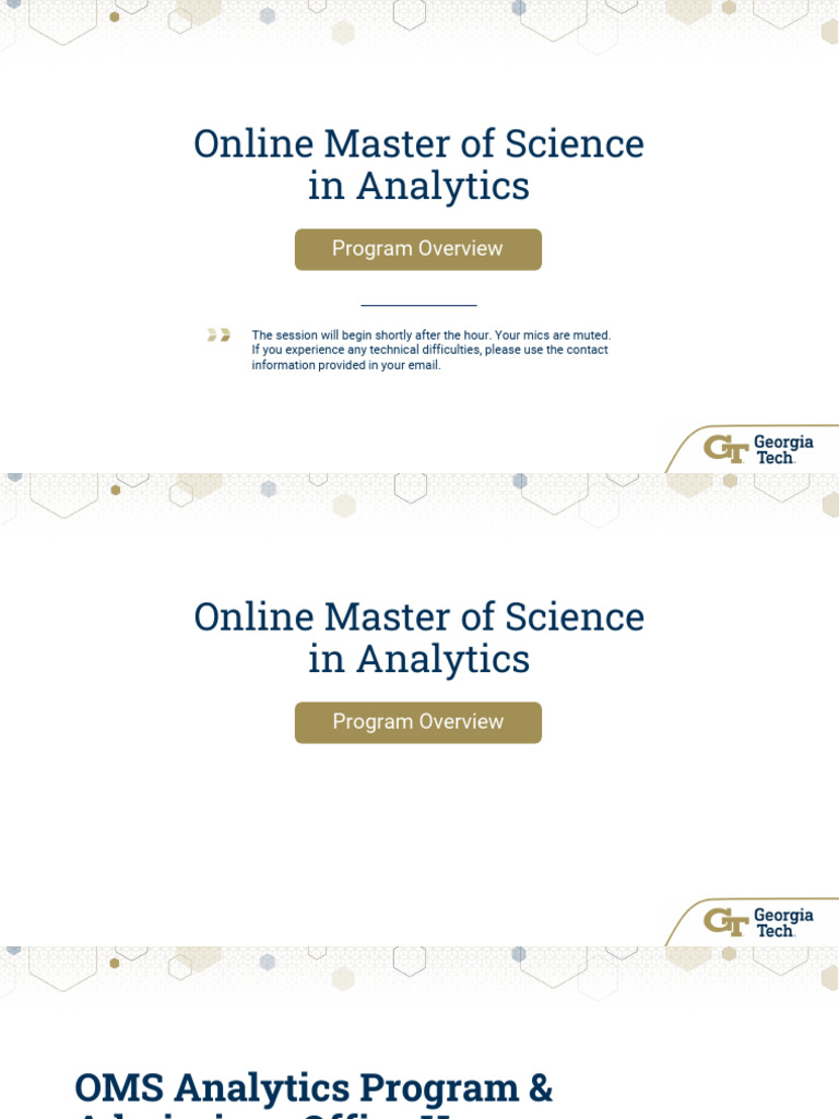 Oms Analytics Info Session Presentation Uploaded As of | Download Free ...