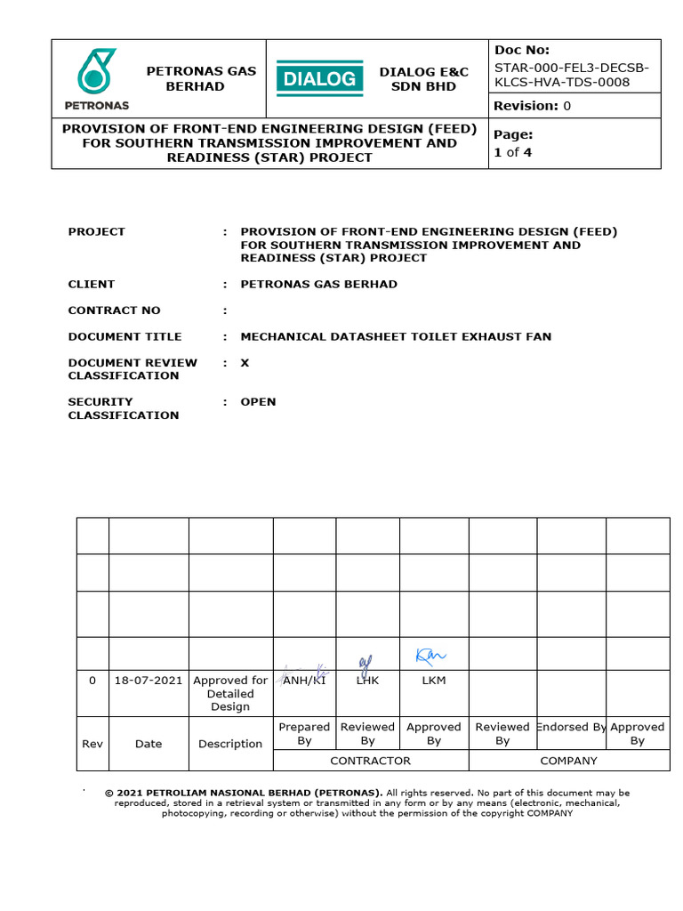STAR-000-FEL3-DECSB-KLCS-HVA-TDS-0008_REV 0 | Download Free PDF | Pressure | Gear