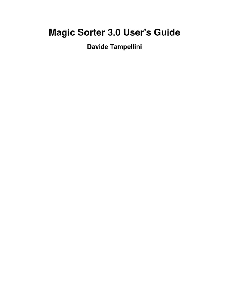 Magic Sorter | PDF | Command Line Interface | Secure Shell