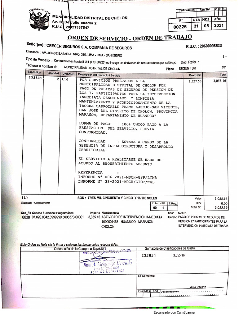 Polisa de Seguros | PDF