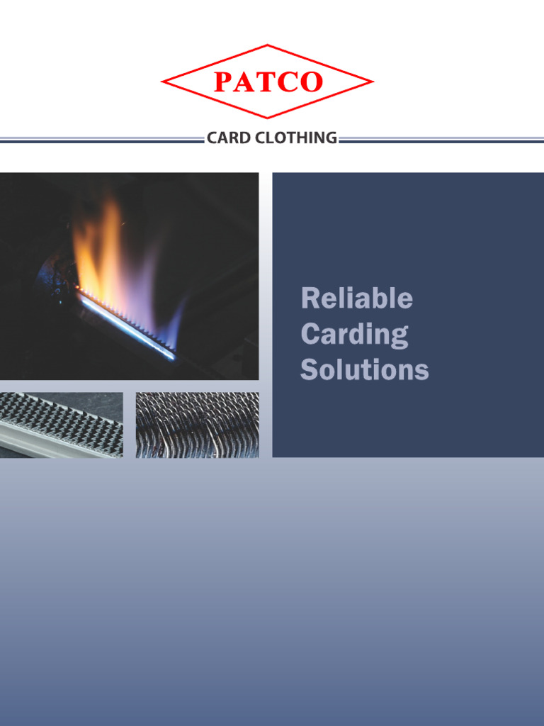Card Clothing 2 | PDF