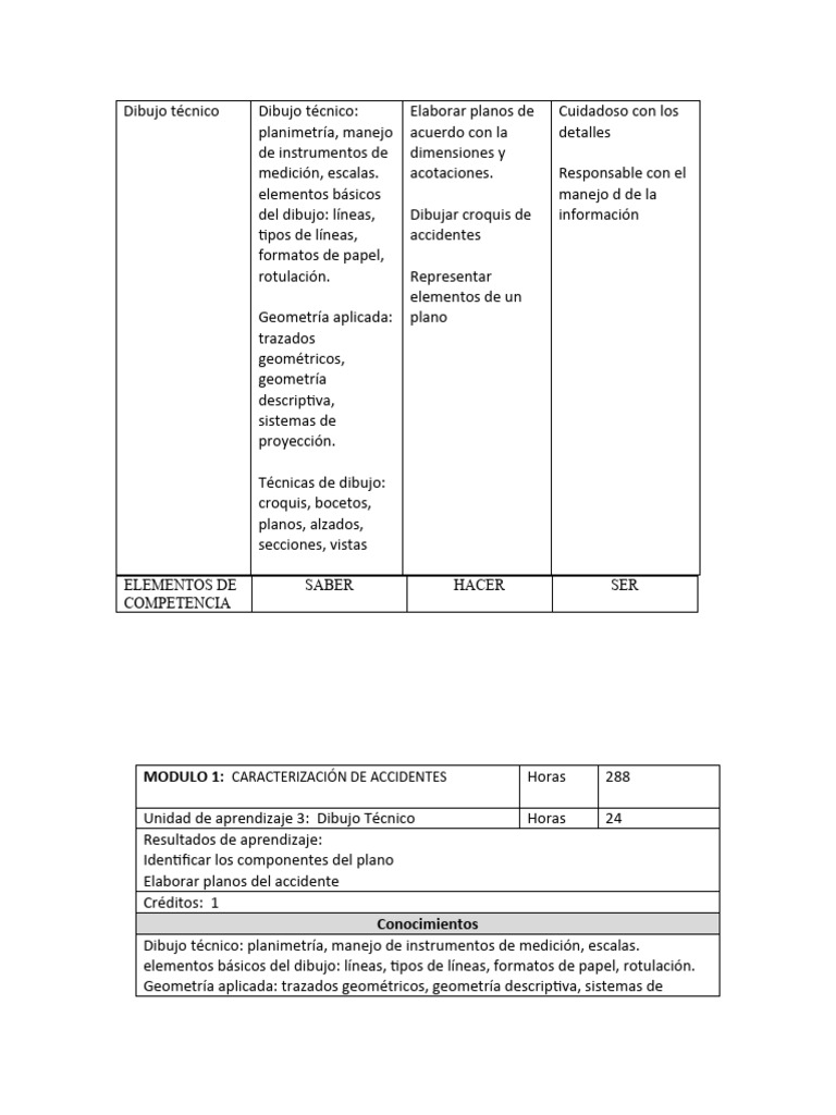 Modulo de Dibujo Tecnico | PDF | Dibujo técnico | Dibujo