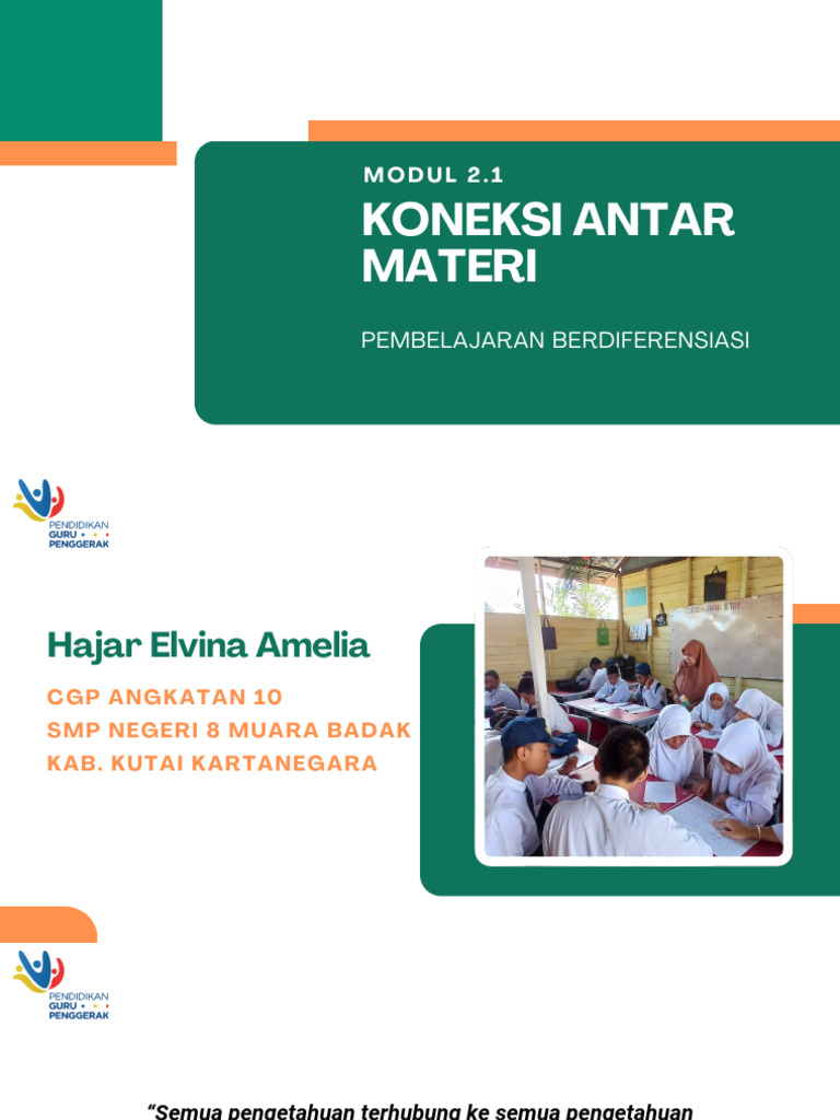 Modul 2.1 Koneksi Antar Materi | PDF | Karier & Perkembangan | Sains ...