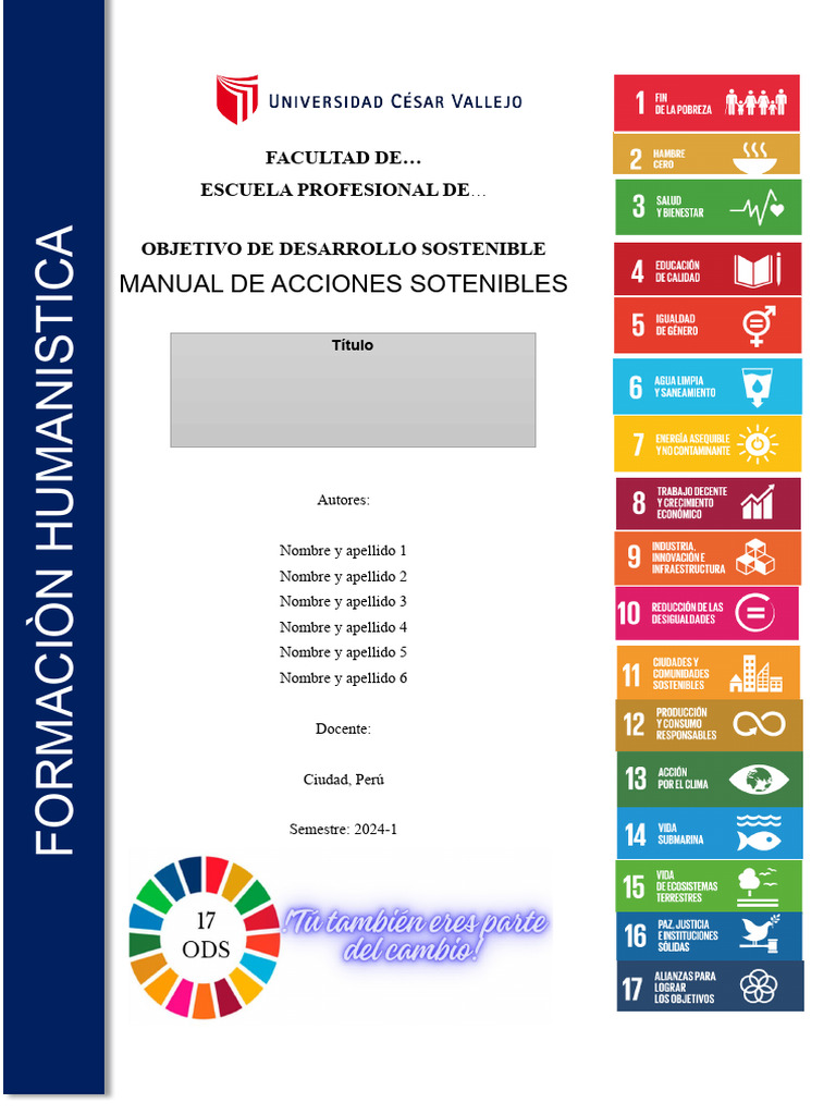 Manual de Acciones Sostenibles - ODS | Descargar gratis PDF | Entorno natural | Sustentabilidad