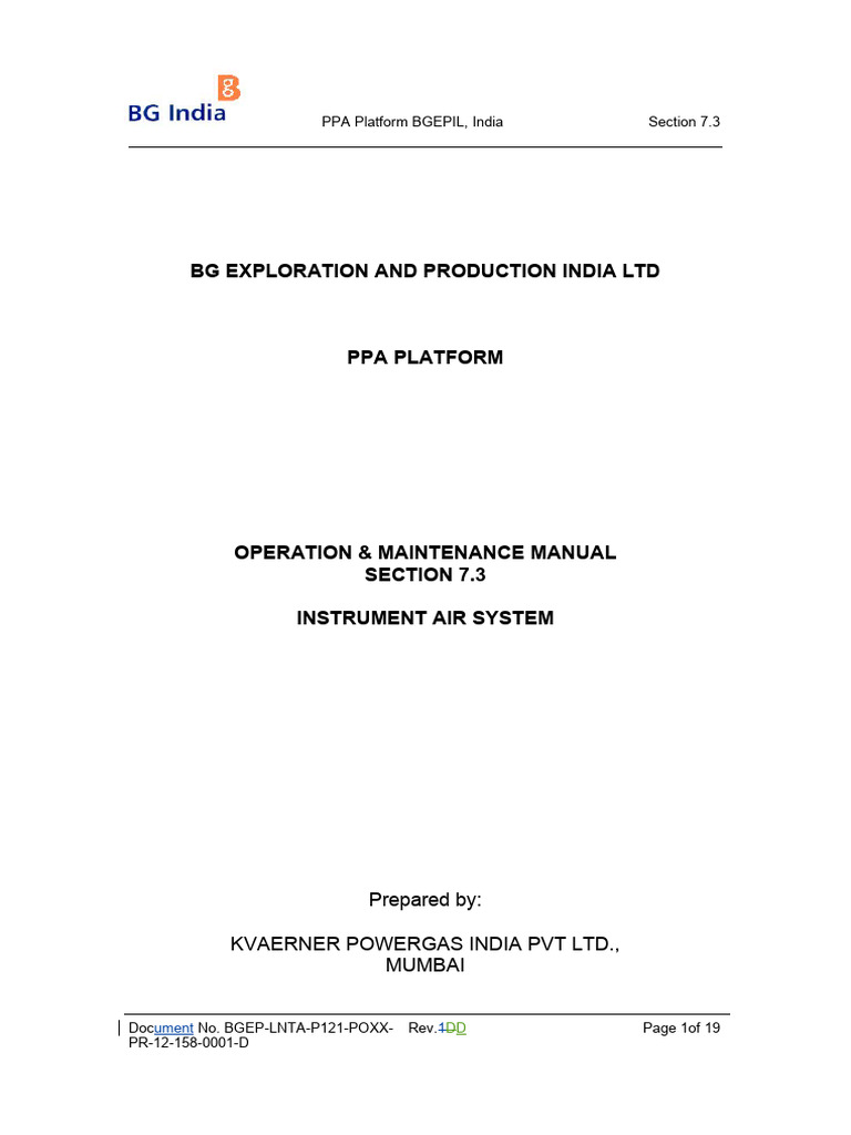 Instrument Air System Overview | PDF | Liquids | Continuum Mechanics