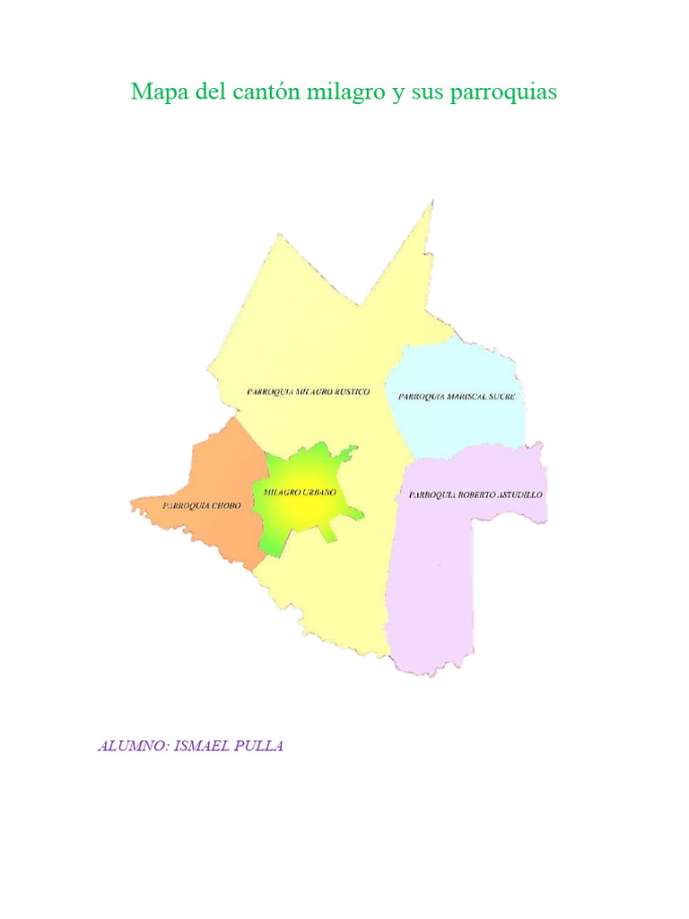 Mapa Del Cantón Milagro y Sus Parroquias | PDF