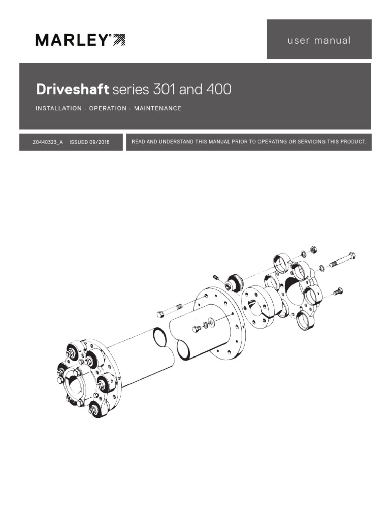 Marley Driveshaft Series 301 and 400 | PDF | Screw | Mechanical Engineering
