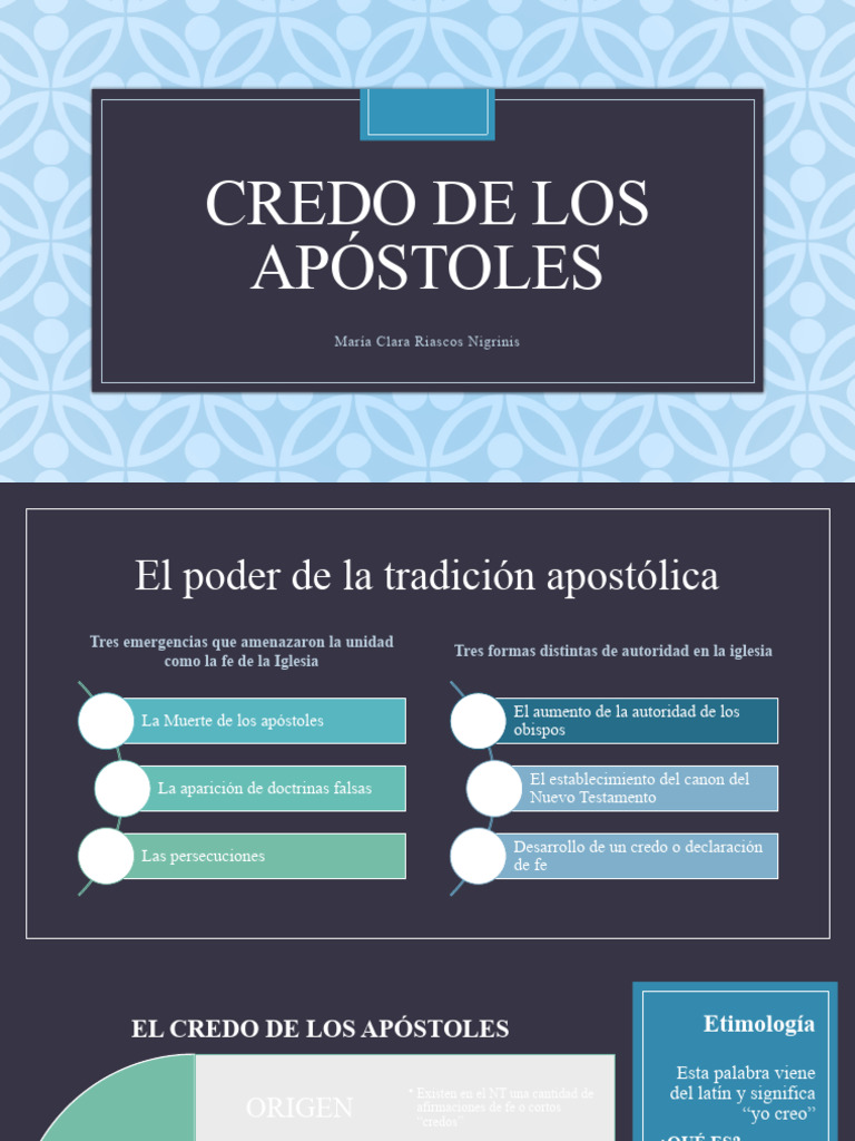 Credo de Los Apóstoles | PDF | Iglesia Católica | Cristo (título)