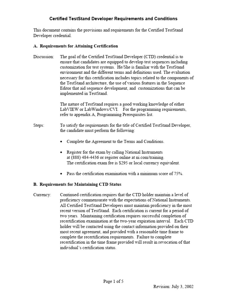 Ctd Requirements | Download Free PDF | Certification | Computer Programming