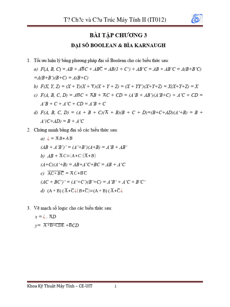IT012 - Bai Tap Chuong 3 | PDF