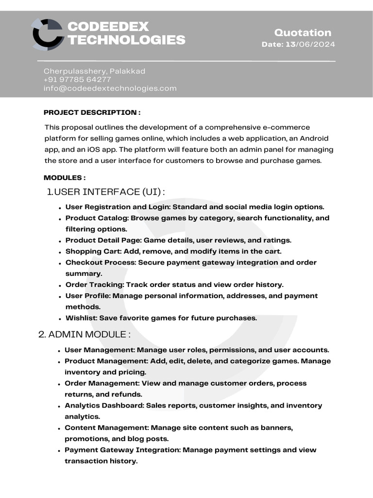 E-Commerce Platform For Digital Game Sales - Edited | PDF | Mobile App ...