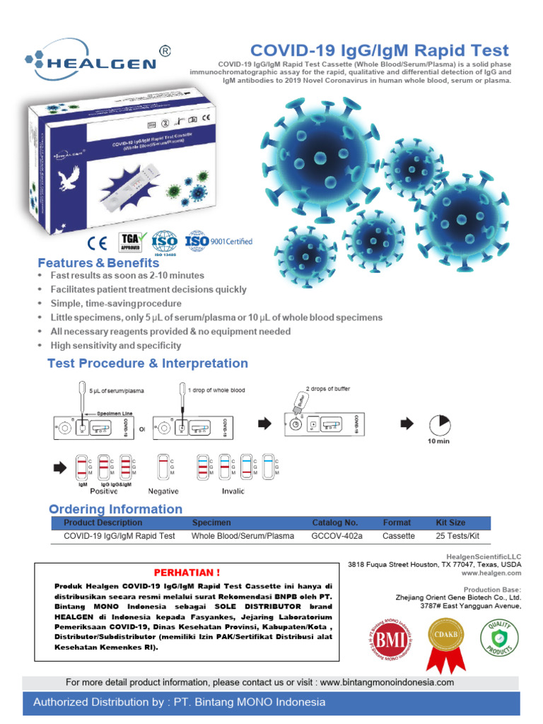 02 - HEALGEN COVID-19 Brochure Incl. Supporting Doc-Mei 2020 | PDF ...