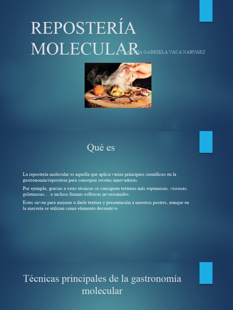 Repostería Molecular | PDF | Alimentos | Líquidos
