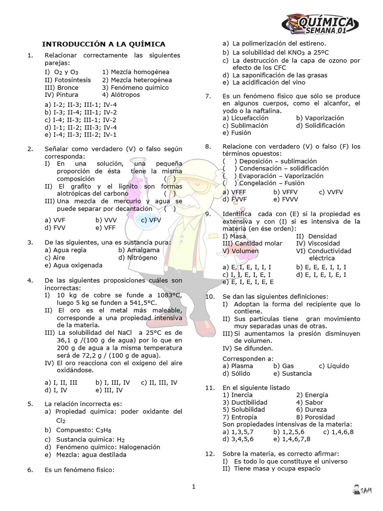 Introducción A La Química | PDF | Mezcla | Sustancias químicas