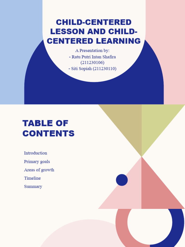 Child-Centered Lesson and Child-Centered Learning | PDF | Learning | Behavior Modification