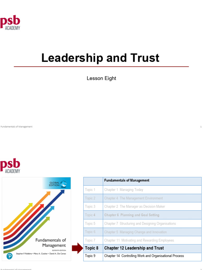 (L08) Leadership and Trust | PDF | Leadership | Cognition