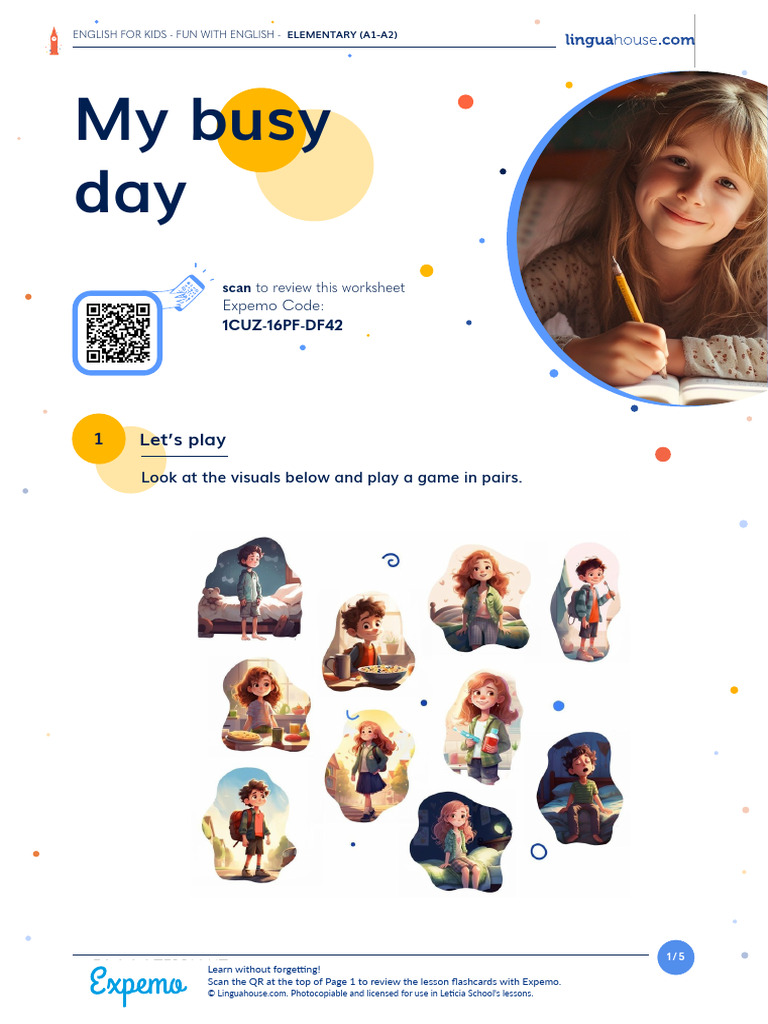My Busy Day Activities for Kids | PDF | Learning