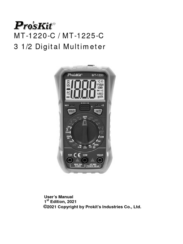 MT 1220 1225 C Manual | PDF