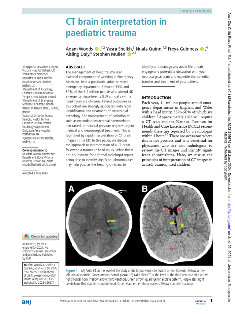 Imagenes en Trauma Ped | Download Free PDF | Clinical Medicine | Nervous System
