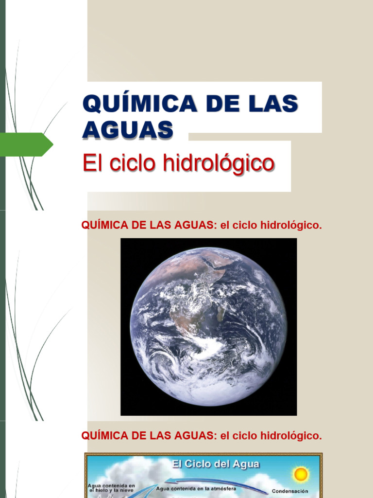 2 - Quimica Del Agua - Composicion | PDF | Hidrología | Naturaleza