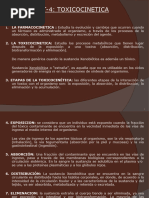 Toxicocinética y Toxicodinamia | PDF | Toxicidad | Excreción
