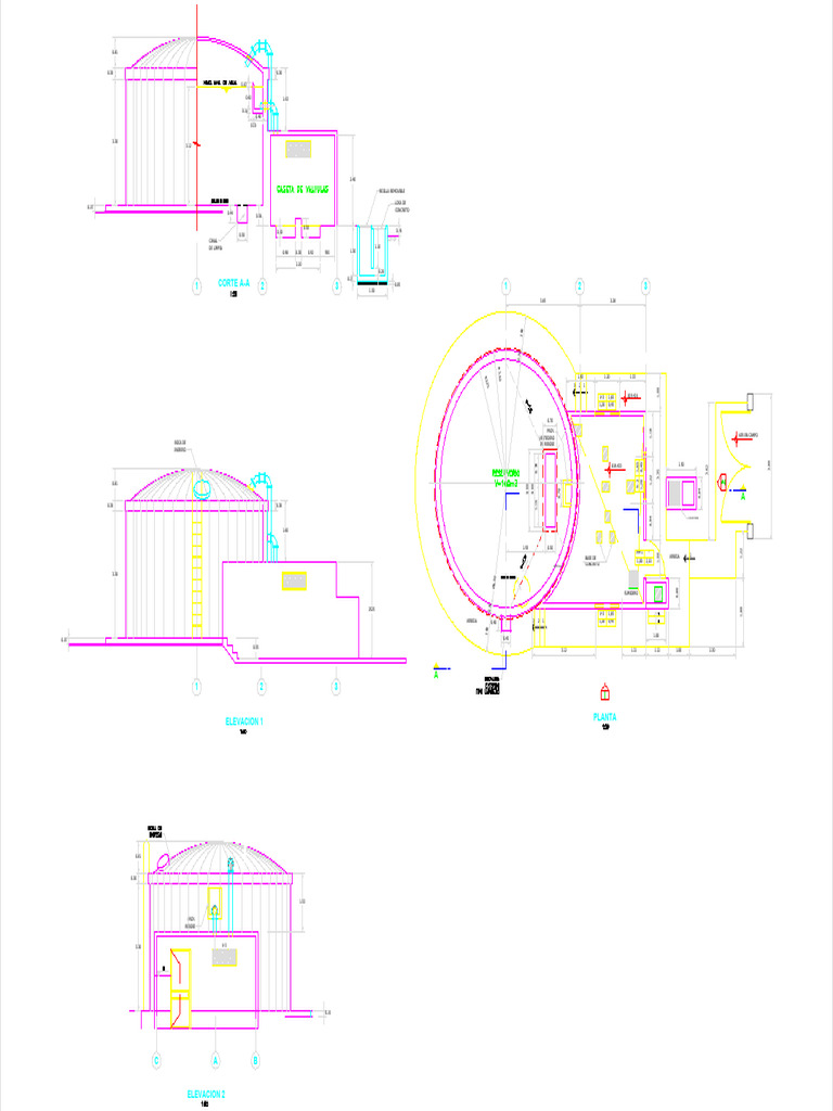 RESERVORIO 200 M3-Layout2 | PDF