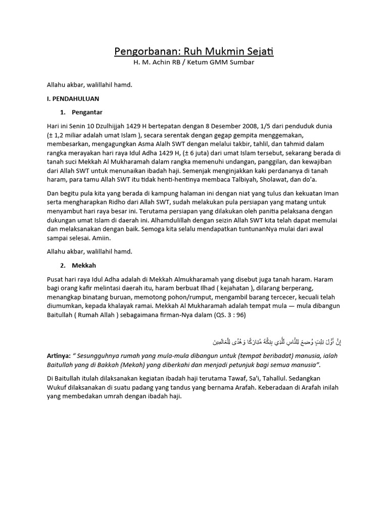 Pengorbanan Naskah 2 | PDF