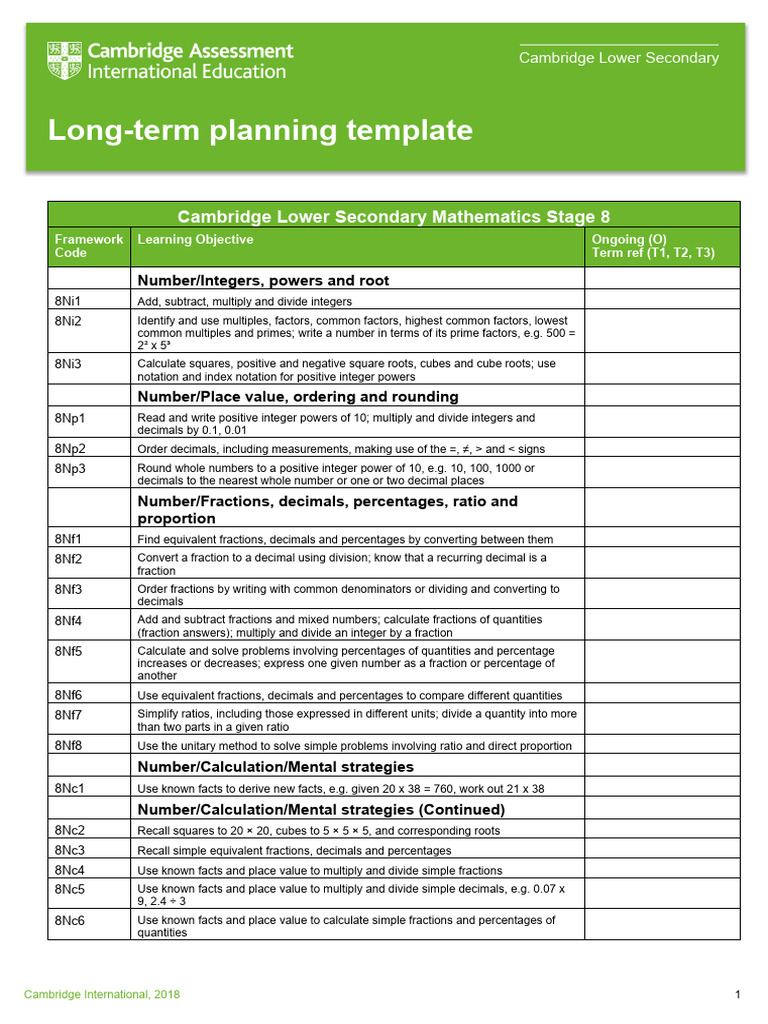 Mathematics Stage 8 - tcm143-354060 | PDF | Multiplication | Numbers