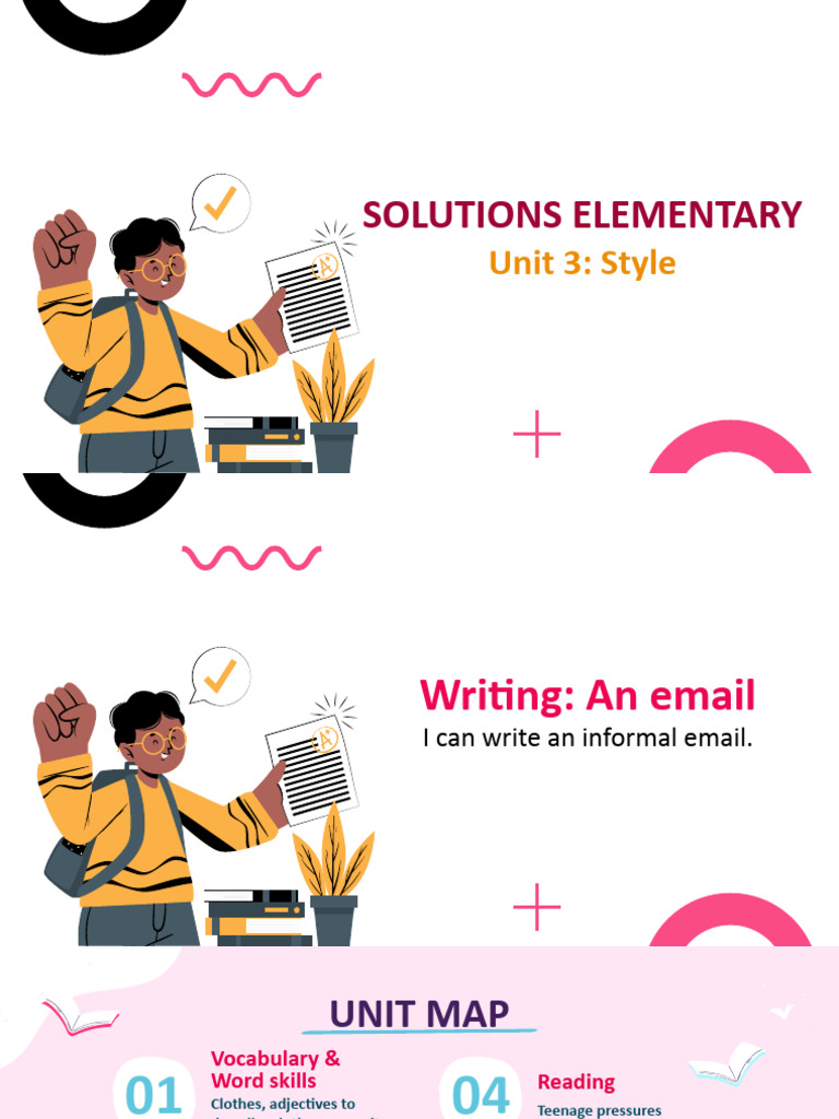 Solutions Elementary - Unit 3F - Style (Writing) | PDF | Linguistics ...