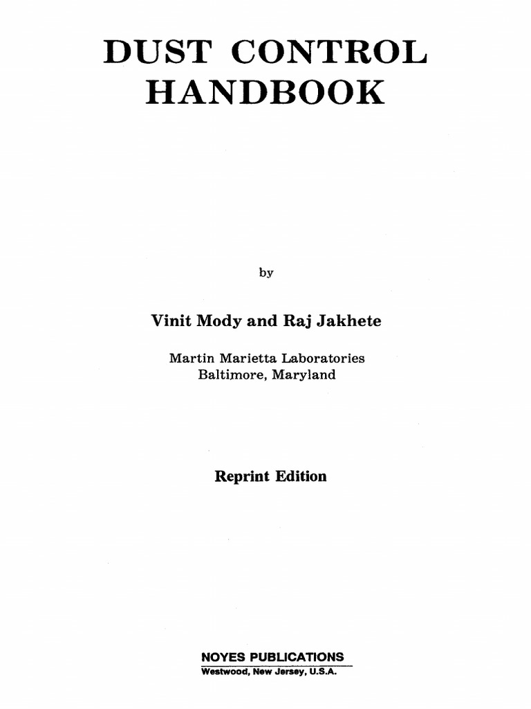 Dust Control Handbook | PDF | Belt (Mechanical)