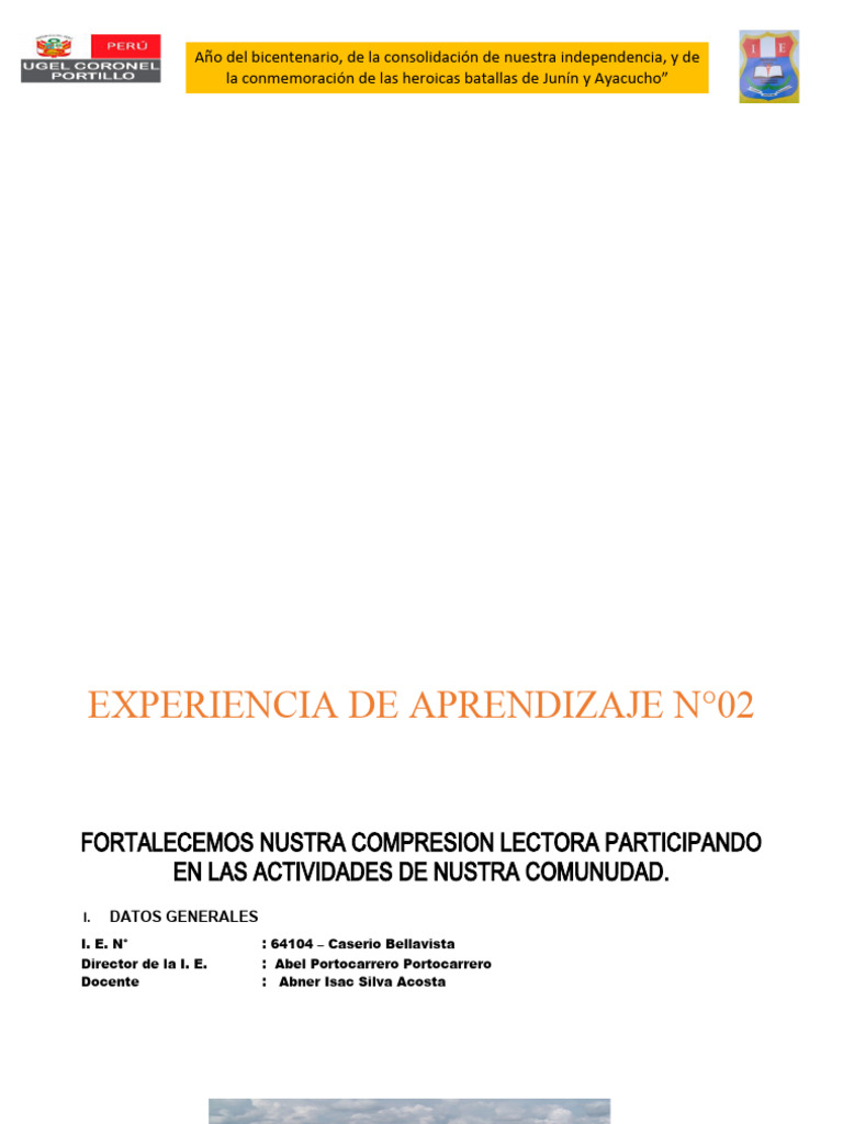 Experiencia de Aprendizaje 2 | PDF | Aprendizaje | Geometría