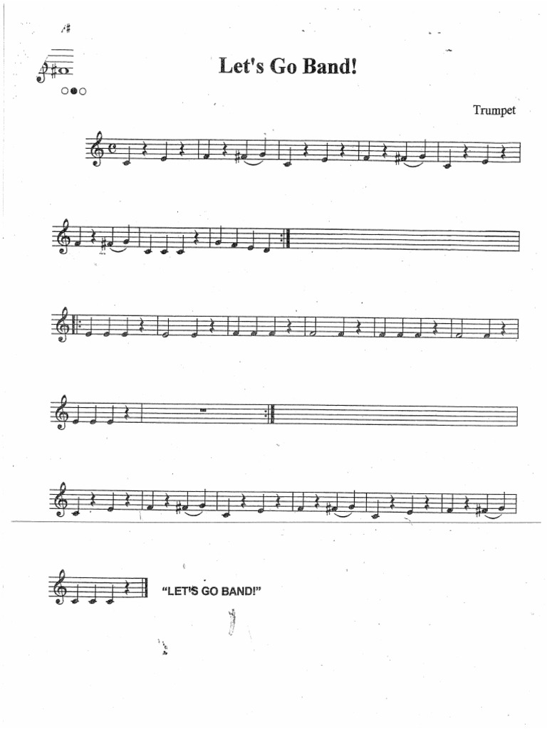 Let's Go Band - Trumpet | PDF