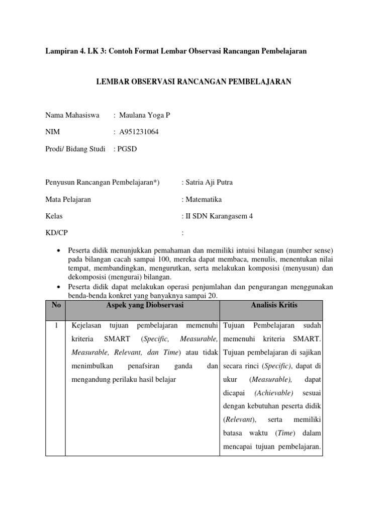 01.05.6-B4-9 Unggah LK 3 - Lembar Observasi Rancangan Dan Perangkat Pembelajaran - Siklus 2 ...