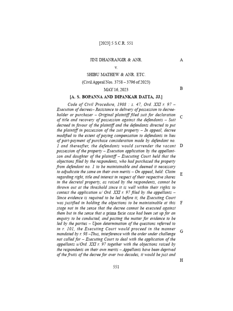 315.civil Appeal Nos. 3758 - 3796 of 2023 - ENG | PDF | Lawsuit | Appeal