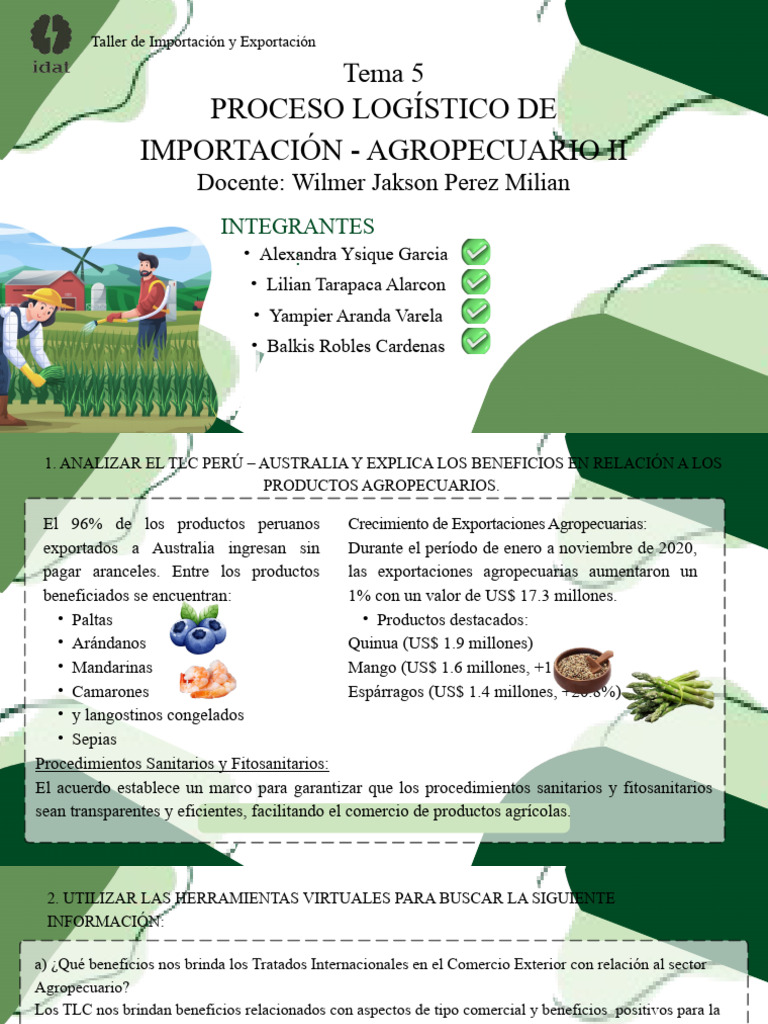 Tema 5 Taller de Importación | PDF | Tratado de Libre Comercio ...